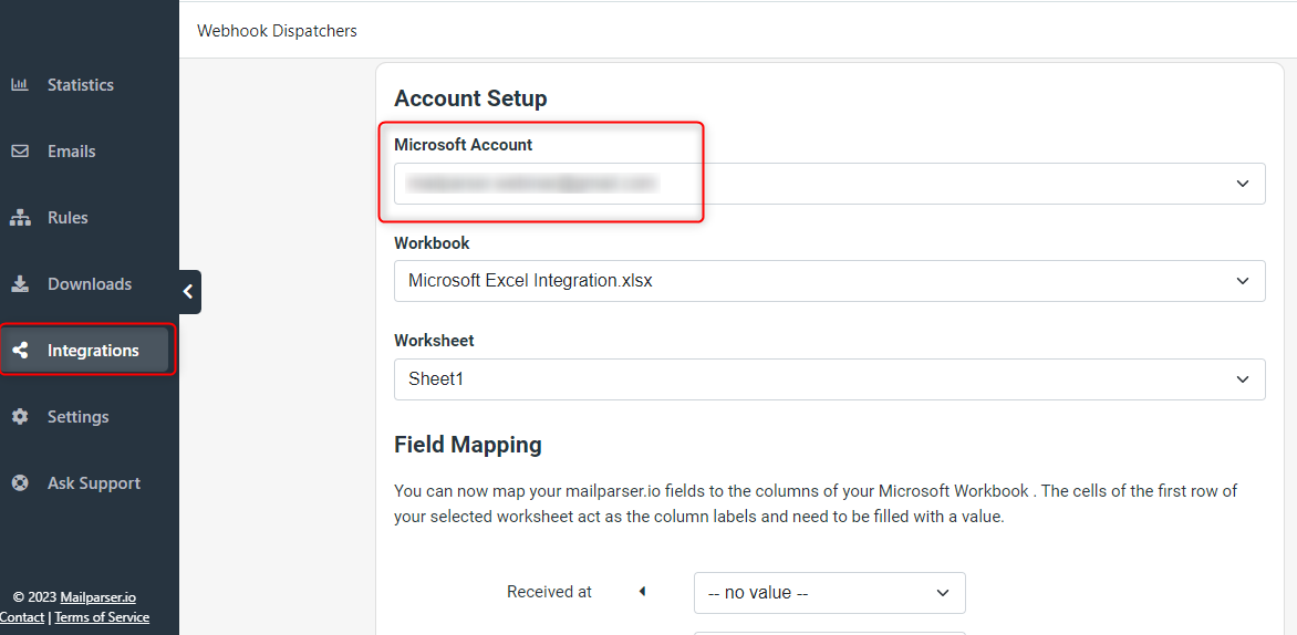 How To Create A Microsoft Excel Integration Mailparser