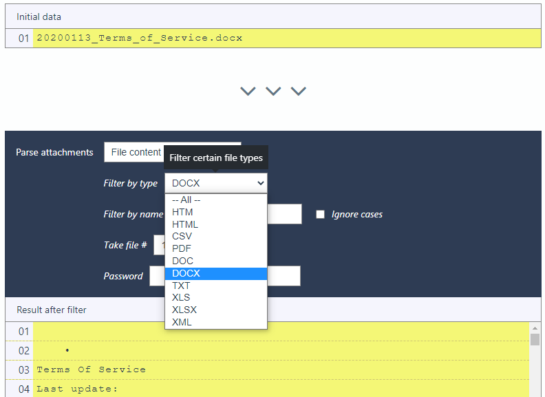 Can I parse data from DOCX attachments? – Mailparser